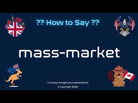 🛒🌍 How to Pronounce mass-market? (CORRECTLY) | Pronunciation Planet