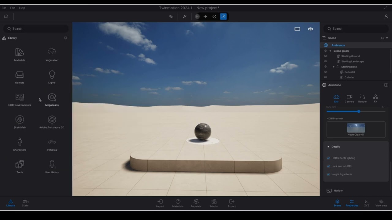 Twinmotion - Introduction to HDRI Environments