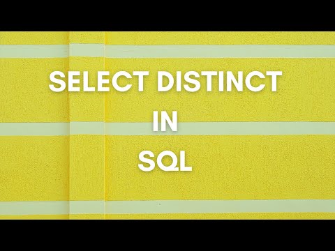 Select Distinct Query In MySQL