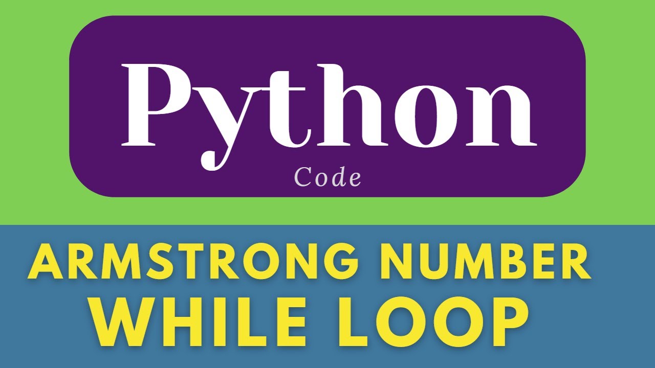 Armstrong number using while loop in python | while loop in python  | #shorts  #python #ytshorts