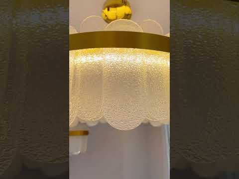 Art glass material has a soft and textured light guiding effect, which is not dazzling