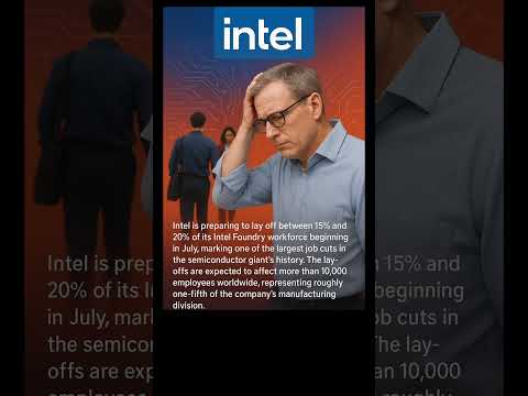 Biggest layoffs 🥹 Intel layoffs 10,000 Employees 😿 #intel #layoffs #recession