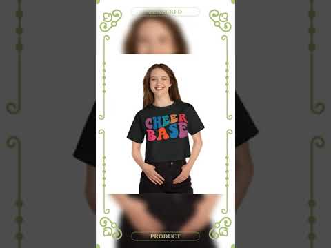 Crop top cheer base shirt for comp days, cheer top tee for cheerleaders competition tshirt