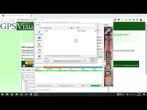 GIS Tutorial (TCX converter is not working directly)