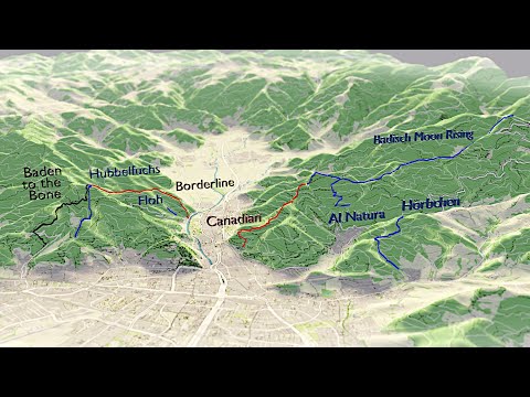 3D flight into Trailguide map - Freiburg, Germany