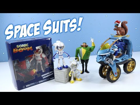 Sonic Boom Space Suits Sonic Knuckles & Tails and Blue Force One Vehicle Tomy