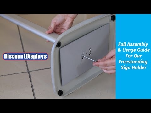 Full Assembly & Usage Guide For Our Freestanding Sign Holder