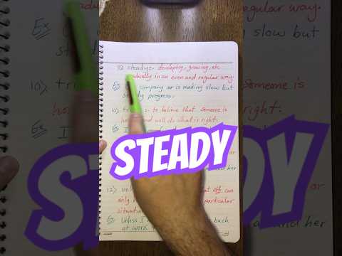 improve your english vocab | 4000 common words in english #steady #steadfastness