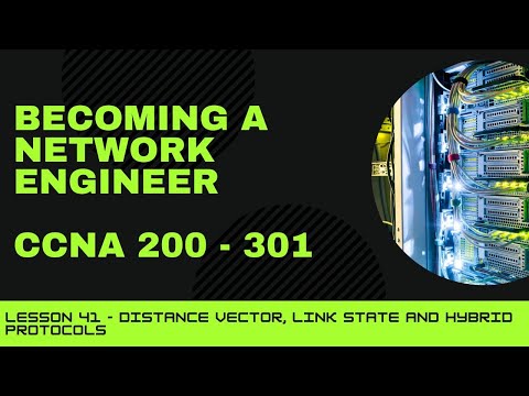 CCNA 200 - 301 | Lesson 41 | Distance Vector, Link State and Hybrid Protocols
