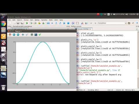 A tour of Spyder, Python as a Calculator, and some basic plotting