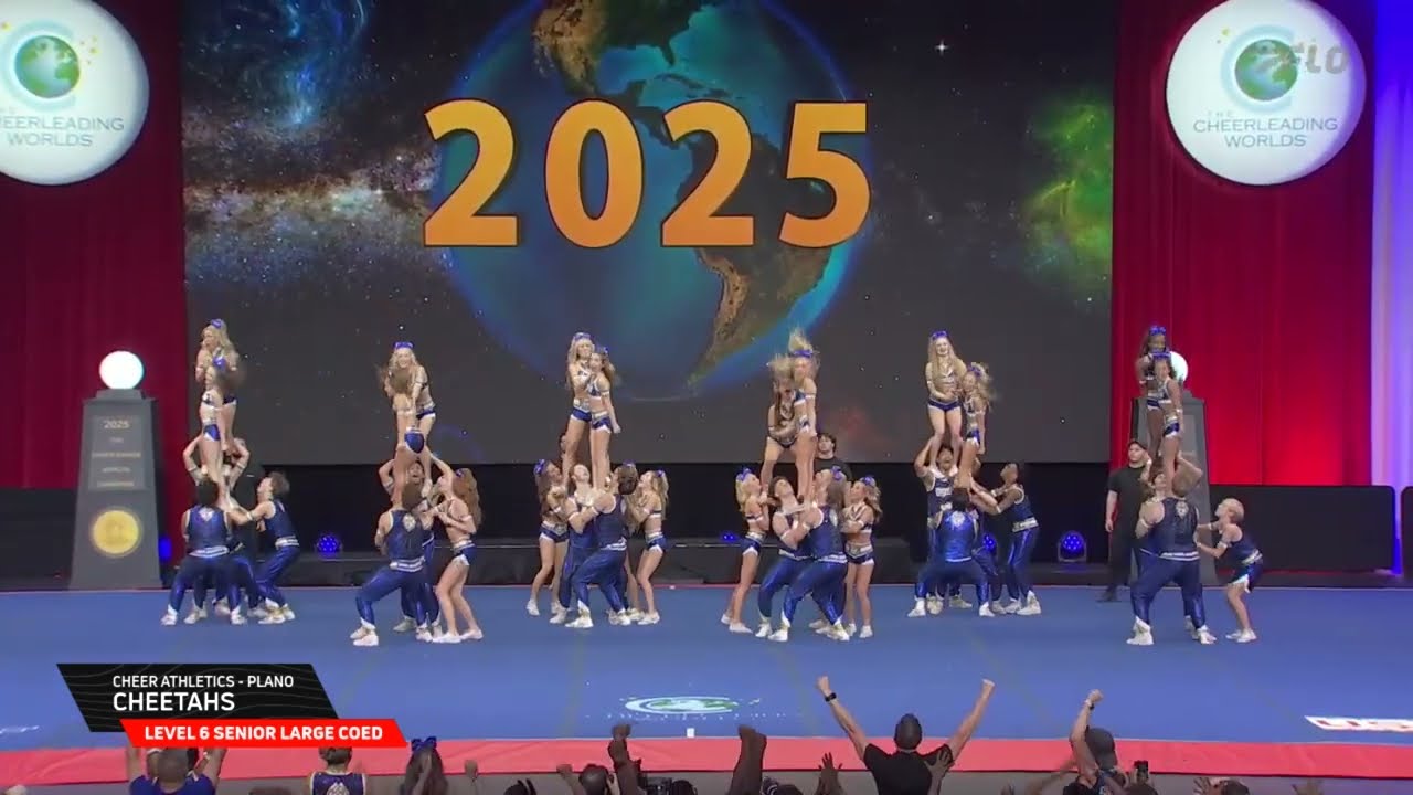 Cheer Athletics Cheetahs 2025 L6 Senior Large Coed Finals 2025 The Cheerleading Worlds WITH SOUND