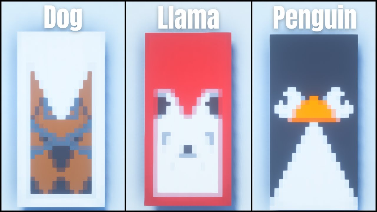 ✔ Minecraft: 3 Easy Banner Design [Part 36]