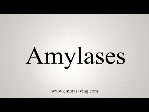 How To Say Amylases