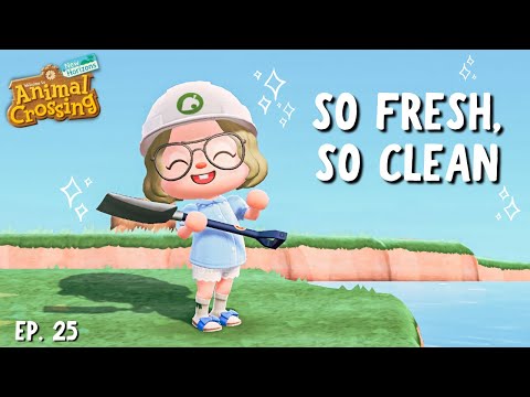 Bye Bye Water & A NEW OUTFIT 🌴 Let's Play ACNH #025