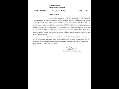 HP Allied services Election Kanungo Post Withdraw