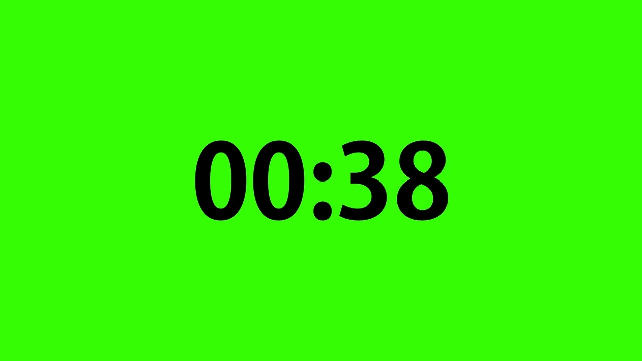 [FREE] Green Screen 60 Seconds Timer Length | Green Screen Timer Effect