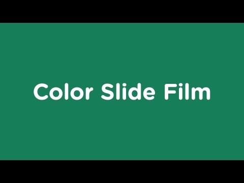 E6 Color Slide Film
