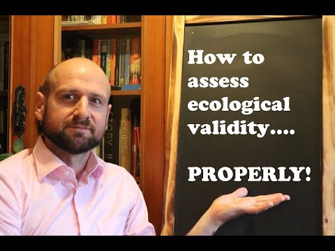 How to explain ecological validity PROPERLY!