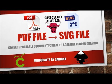 Converting PDF files to SVG files for use in Cricut Design Space.