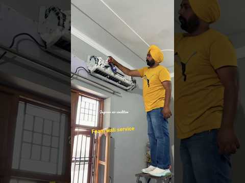 Ac service foam wali service @jagraonaircondition #airconditioner #homehacks
