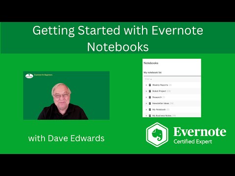 Getting Started With Using Notebooks in Evernote – Dave Edwards Media