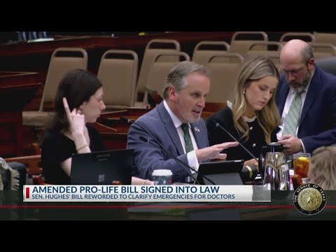 Gov. Abbott signs Hughes' Life of the Mother abortion bill