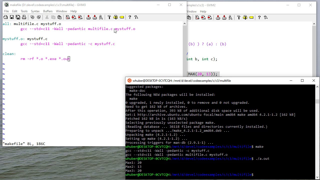 Writing & Compiling Multi-file C Programs