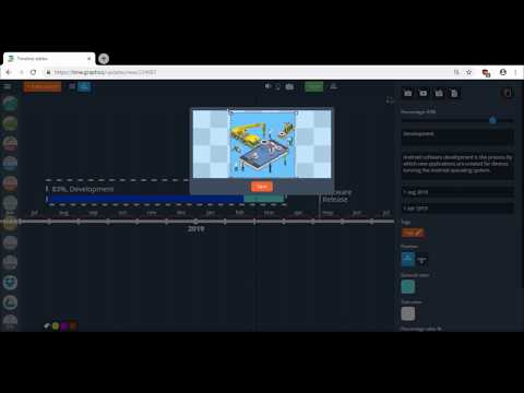 Adding percentage. Videobook – timeline maker tutorial.
