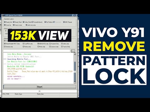 VIVO Y91 REMOVE PATTERN & FRP LOCK MRT Key
