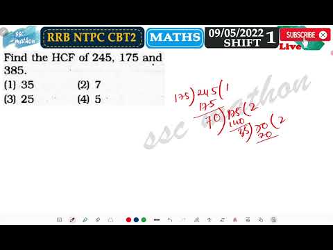 Find the HCF of 245 175 and 385