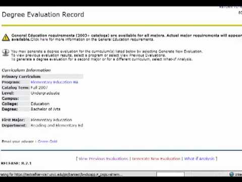 CAPP Degree Evaluation