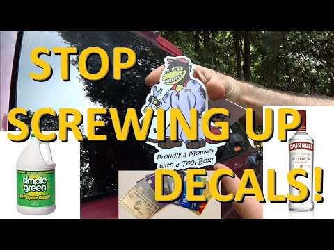 How To Apply Stickers and Decals Properly - So they last!