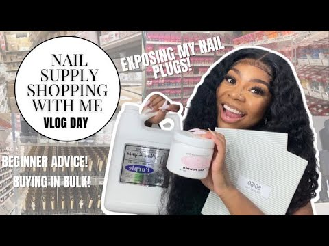 NAIL SHOPPING VLOG| Best Nail Stores| Nail Haul| Philly Nail Tech