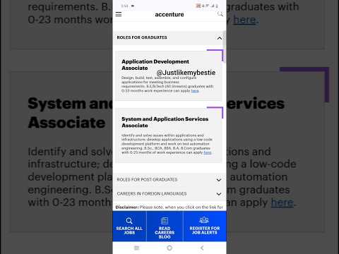 How to apply for a Job form careers portal👍 #job #accenture #career #portal @justlikemybestie