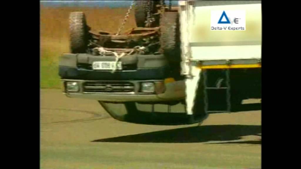 Dynamic rollover drop test at 40km/h