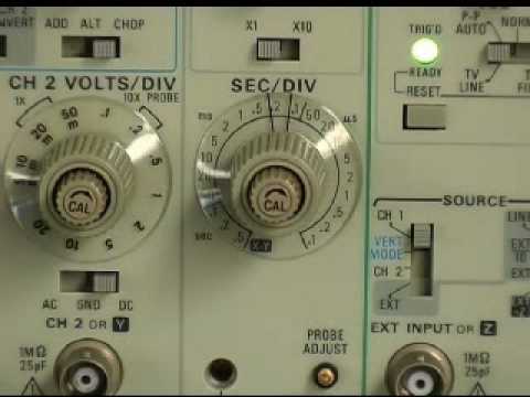 The Oscilloscope: Tektronix scope operation