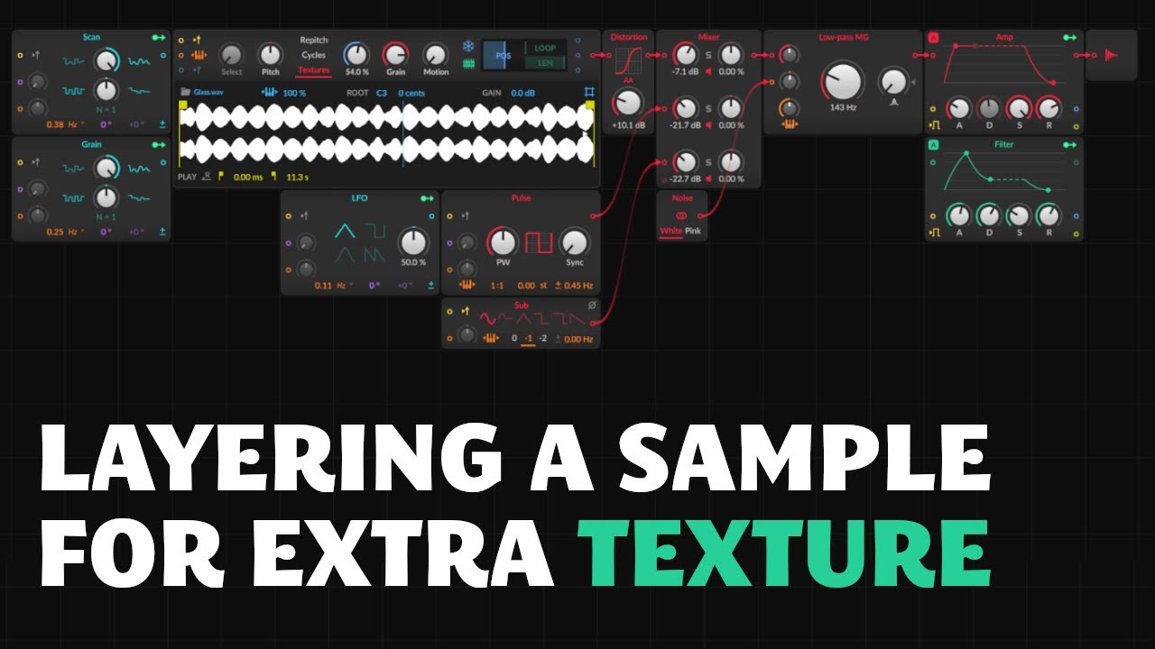 Building a Pad Patch full of Texture in Bitwig's Grid