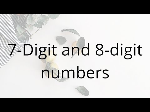 place value system||7-digit numbers||8-digit numbers
