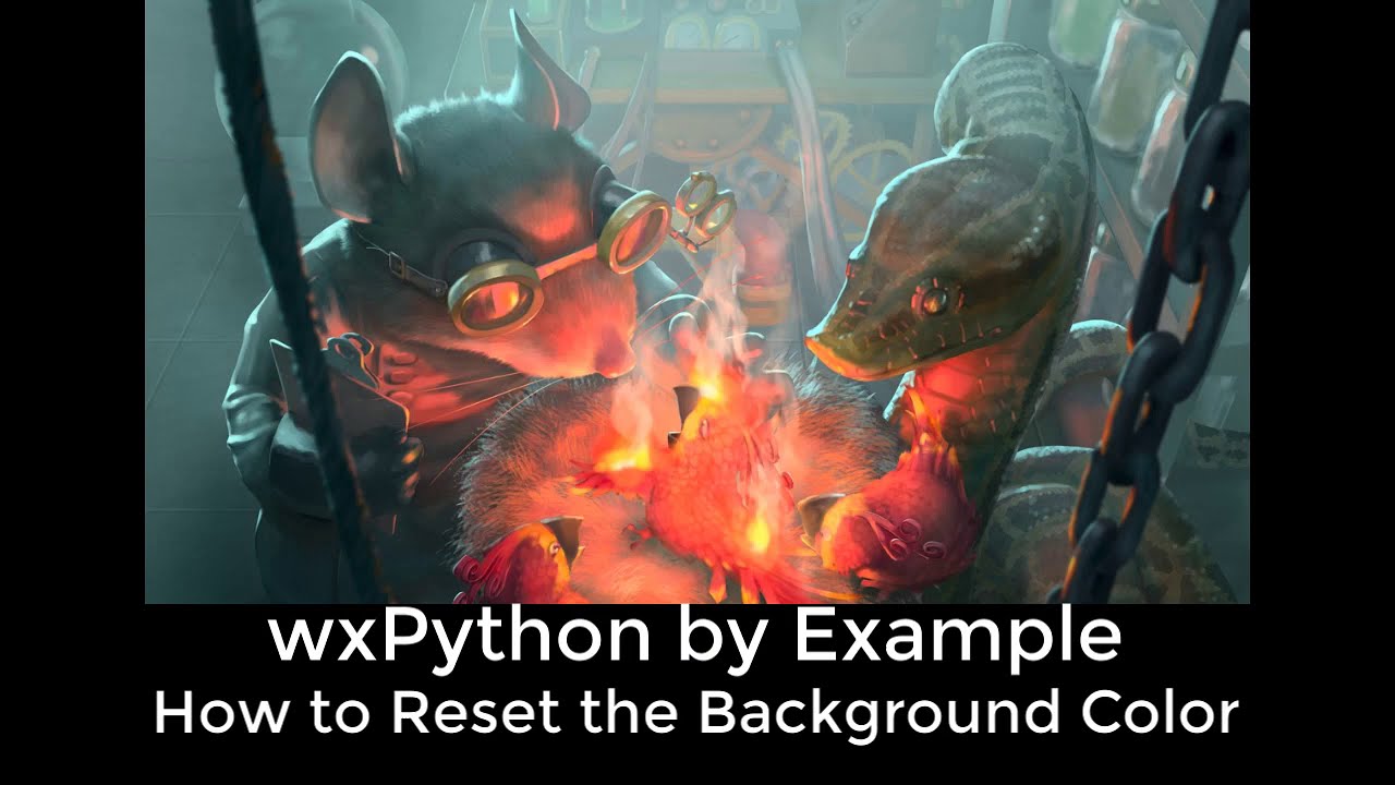 wxPython by Example - Resetting the Background Color