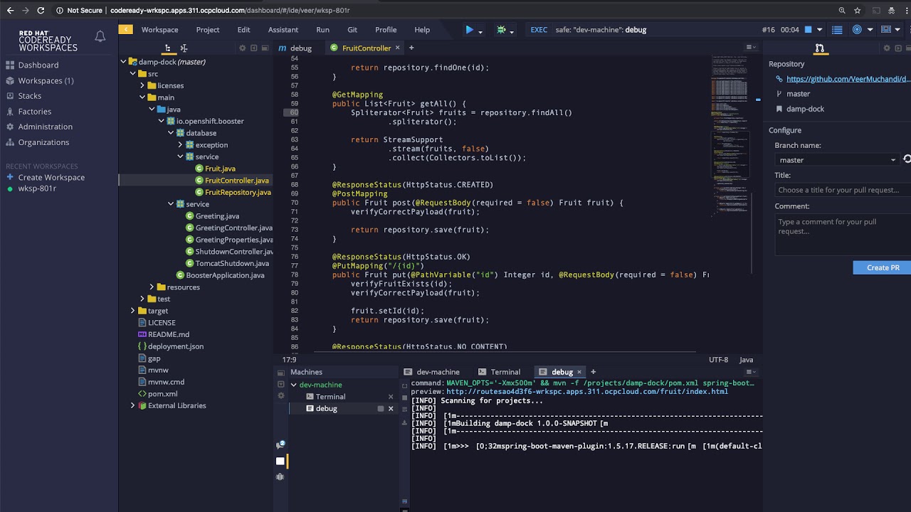 Debugging your code in Red Hat CodeReady Workspaces (Part 4)