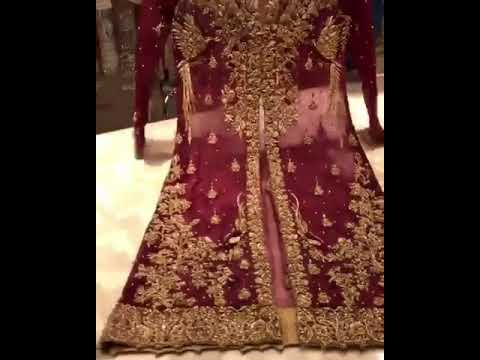 @sakshisindhi Wedding Red Walima Long Zacket Style Red Golden Embroider Designer Dress
