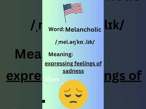 How to Pronounce Melancholic in American Accent #learnenglish #learning