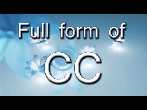 Full Form Of CC