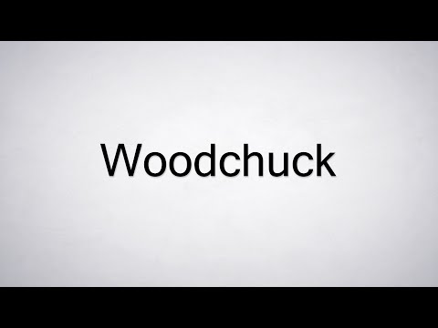 How to Pronounce Woodchuck