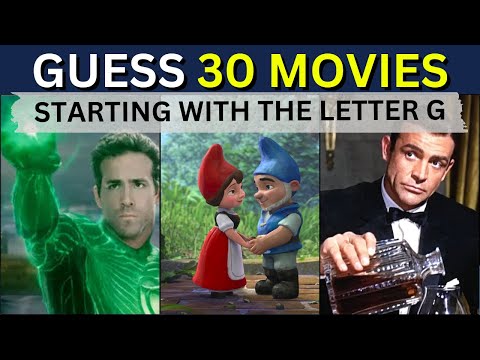 Guess the movie starting with the Letter G | 30 Film Quiz