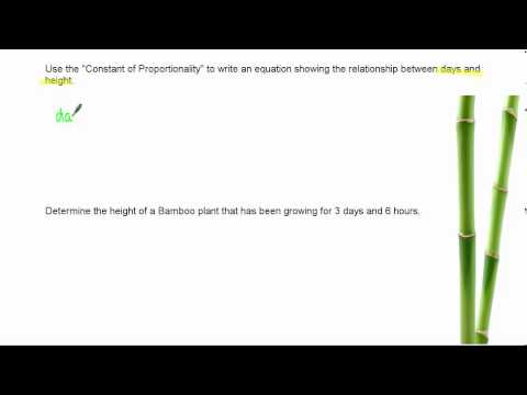 Constant of Proportionality