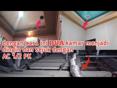 Cara paralell atau membagi AC 1/2 PK untuk dua kamar