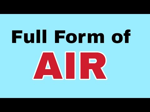 AIR Full Form/AIR meaning या मतलब क्या होता है.