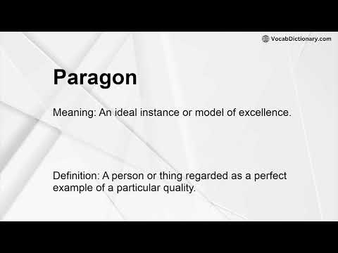 Paragon Meaning