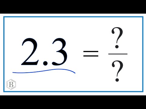 2.3 as a Fraction (simplified form)
